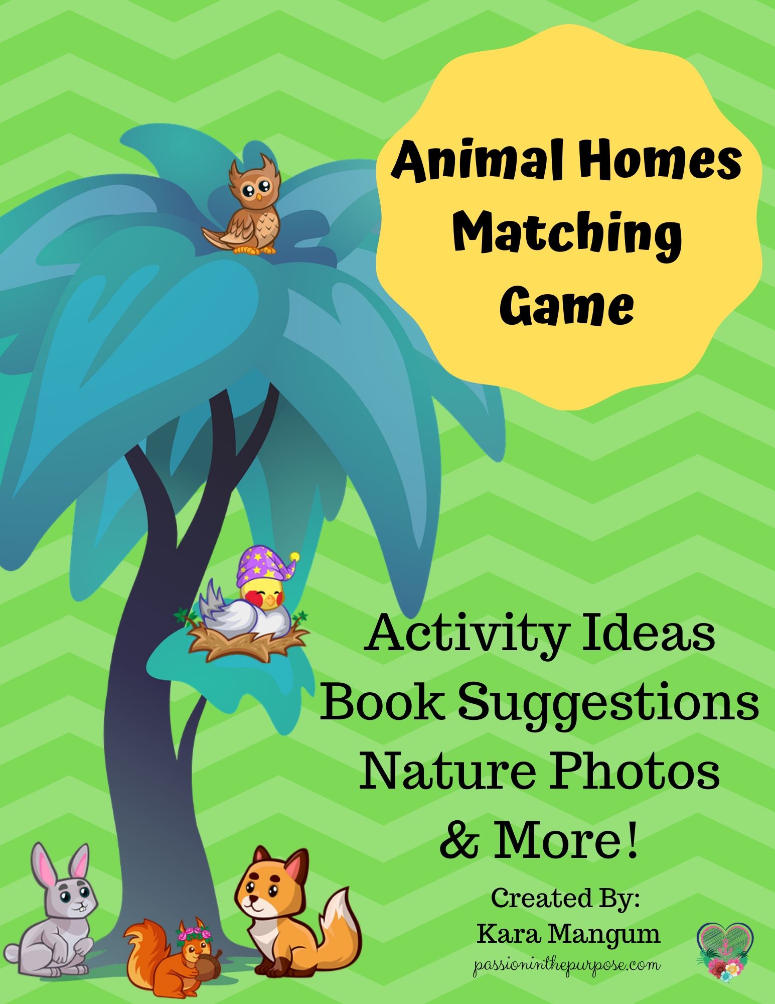 Animal Homes Nature Hunt & Free Printable Activity - Passion in the Purpose